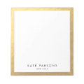 Elegant Gold Notepad | Zazzle