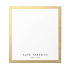 Elegant Gold Notepad | Zazzle