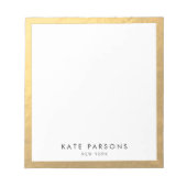 Elegant Gold Notepad | Zazzle