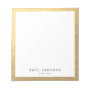 Elegant Gold Notepad | Zazzle