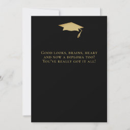 Elegant Gold Ornament Congratulations Graduation Card | Zazzle