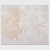 Elegant Gold Palm Leaf Marble Gift Wrapping Paper | Zazzle