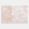 Elegant Gold Palm Leaf Marble Gift Wrapping Paper Sheets | Zazzle