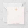 Elegant Gold Palm Tree Note Card | Zazzle