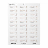 Elegant Gold Pearls and Prosecco Address Labels | Zazzle