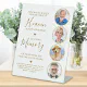 Elegant Gold Photo Collage Heaven Wedding Memorial Pedestal Sign | Zazzle