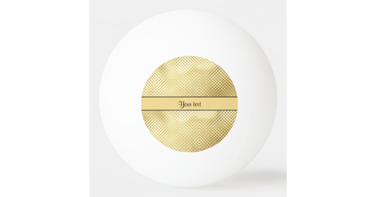 Elegant Gold Ping Pong Ball | Zazzle
