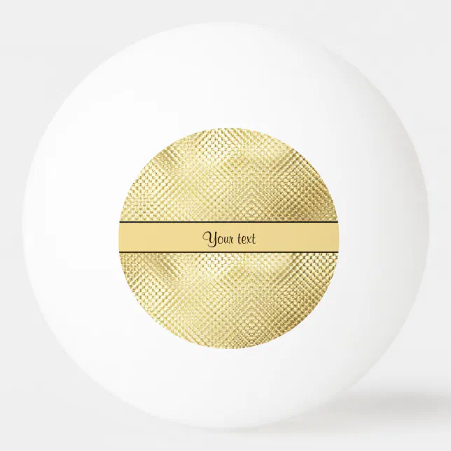 Elegant Gold Ping Pong Ball | Zazzle