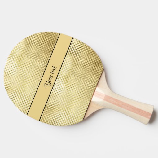 Elegant Gold Ping-Pong Paddle | Zazzle