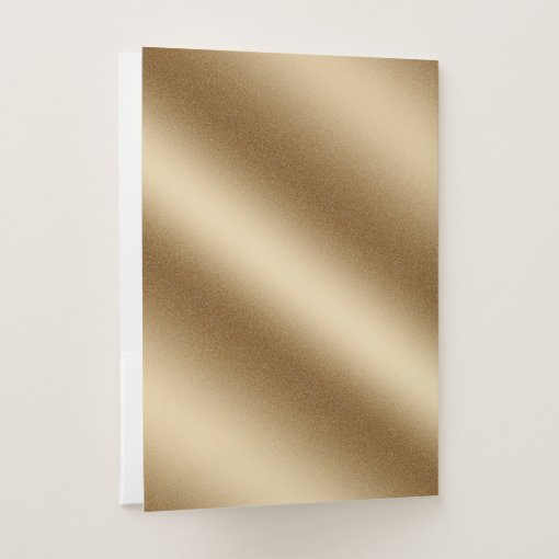 Elegant Gold Pocket Folder | Zazzle