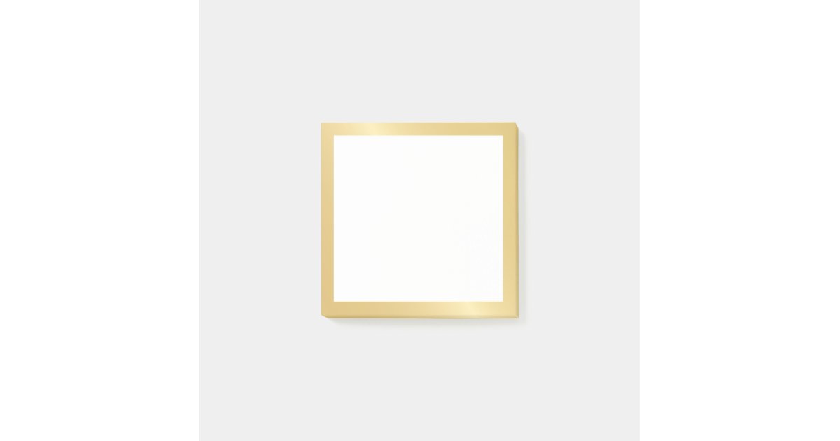 Elegant Gold Post-it Notes | Zazzle