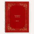 Elegant Gold Red Classic Notebook | Zazzle