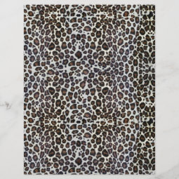 Elegant Gold Red Leopard Christmas Letterhead | Zazzle