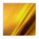 Elegant Gold Satin Faux Texture Look Ceramic Tile | Zazzle