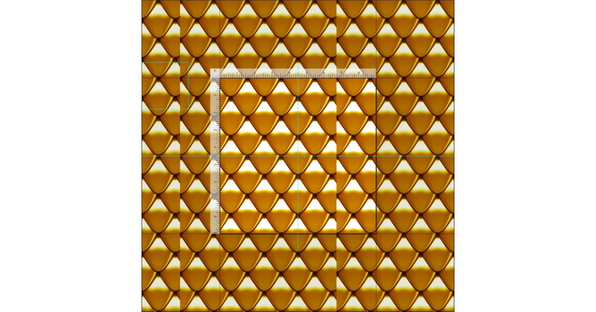 Elegant Gold Scale Pattern Fabric | Zazzle