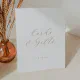 Elegant Gold Script Cards and Gifts Pedestal Sign | Zazzle