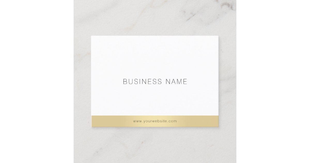 Elegant Gold Simple Design Template Professional Business Card | Zazzle
