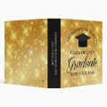 Elegant Gold Sparkle 2025 Graduate Photo Album 3 Ring Binder | Zazzle