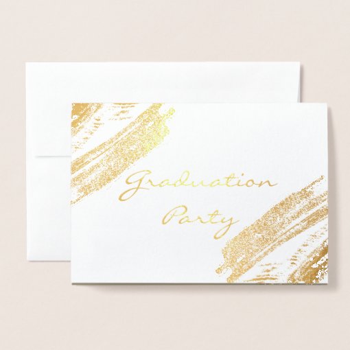 Elegant Gold Sparkling Graduation Party Invitation | Zazzle