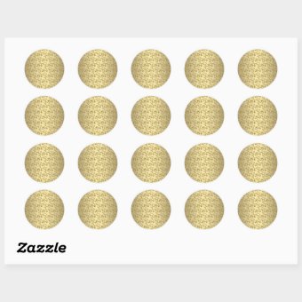 Elegant Gold Swirl Stickers | Zazzle