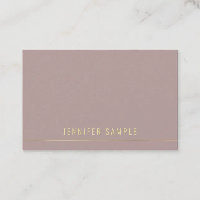 Elegant Gold Text Modern Template Professional Business Card | Zazzle