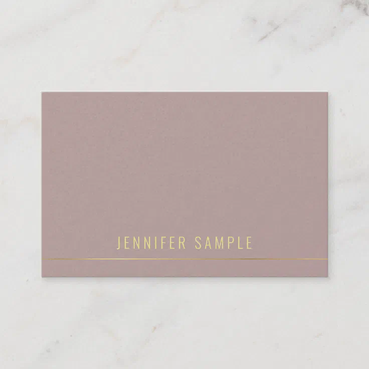 Elegant Gold Text Modern Template Professional Business Card | Zazzle