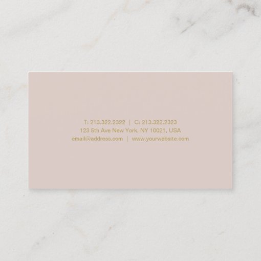 Elegant Gold Text Modern Template Simple Design Business Card | Zazzle