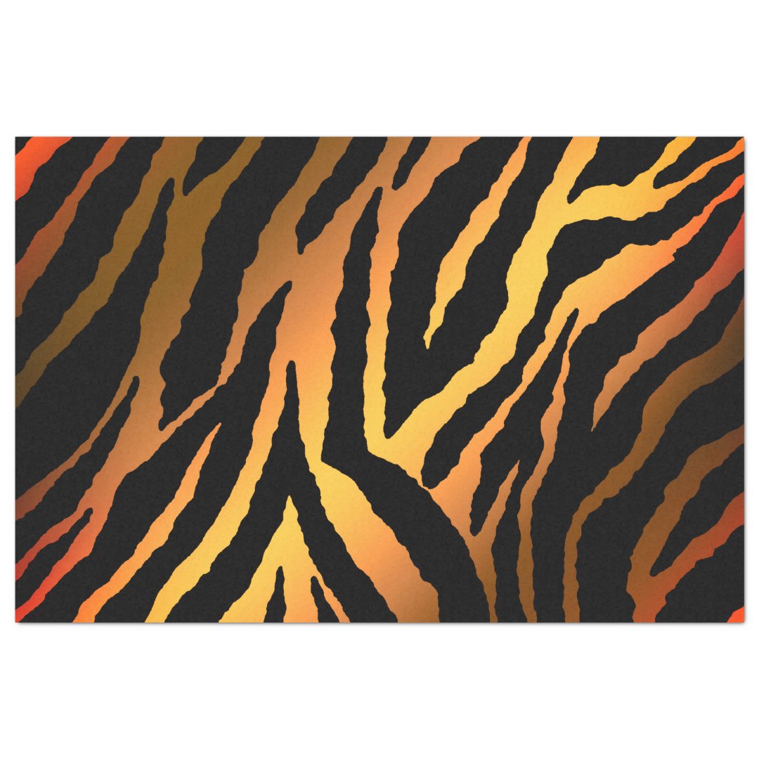 Elegant Gold Tiger Tissue Paper | Zazzle