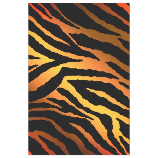 Elegant Gold Tiger Tissue Paper | Zazzle