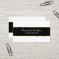 Elegant Gold Trim Business Card | Zazzle