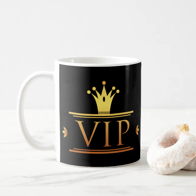 Elegant gold VIP business coffee mug | Zazzle