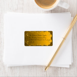 Elegant Gold Wedding Address Labels | Zazzle