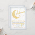 Elegant Golden Moon Celebration Invitation | Zazzle