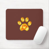 Elegant Golden Paw Mouse Pad | Zazzle