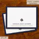 Elegant Golden Tree Logo Business Note Cards 5x7 | Zazzle