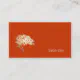 Elegant Golden Tree Simple Orange Business Card | Zazzle
