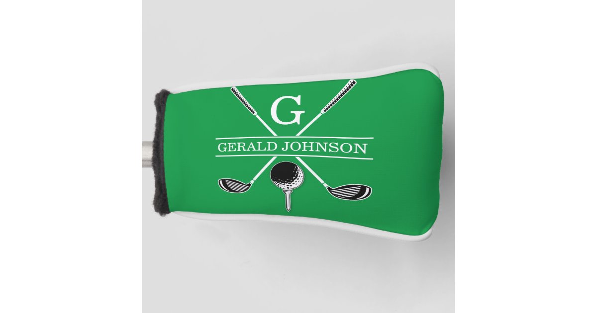 Elegant Golf Monogram Design Golf Head Cover | Zazzle
