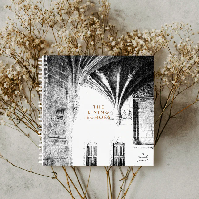 Elegant Gothic Architecture Sketch Notebook | Zazzle