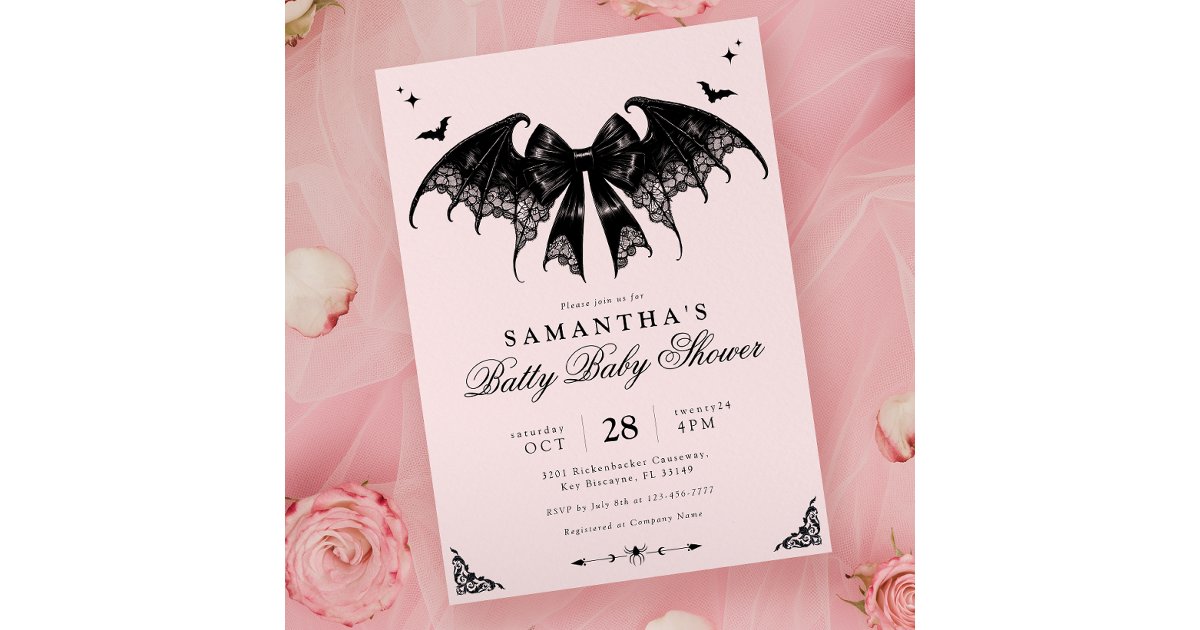 Elegant Gothic Baby Shower Invitation | Zazzle