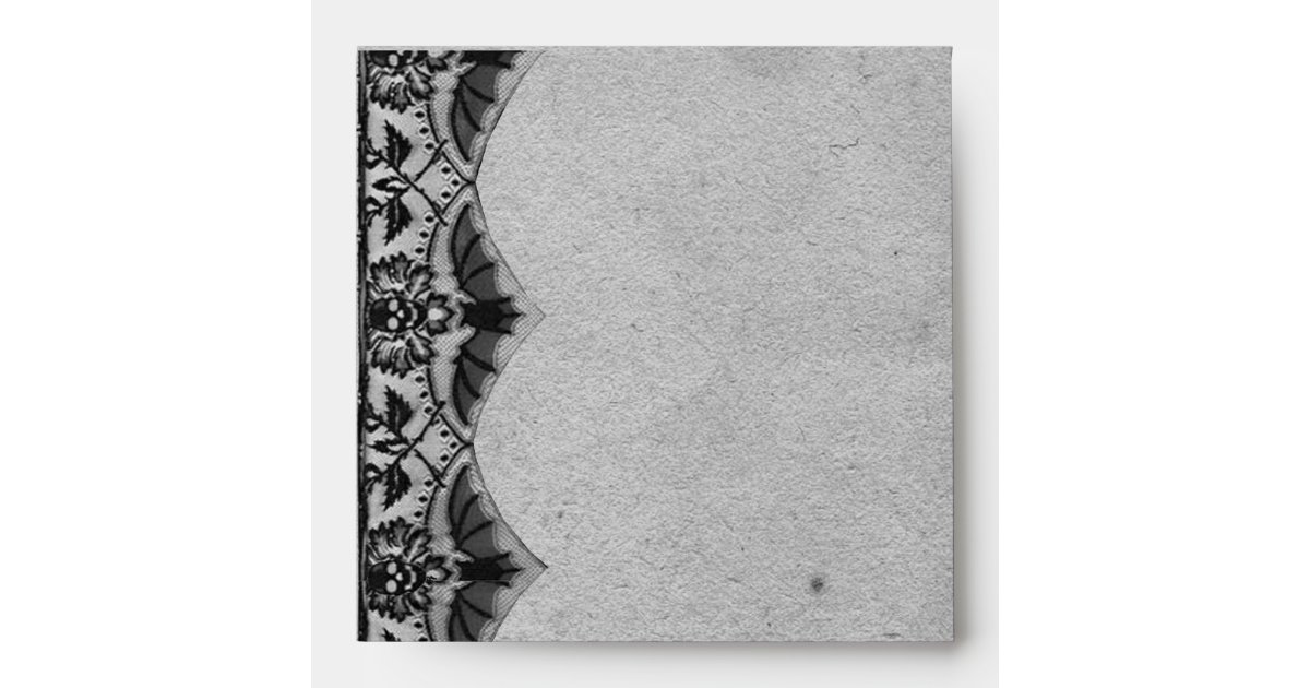 Elegant Gothic Lace Posh Wedding Envelope | Zazzle