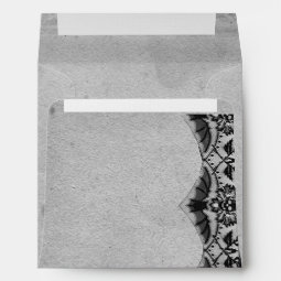 Elegant Gothic Lace Posh Wedding Envelope | Zazzle
