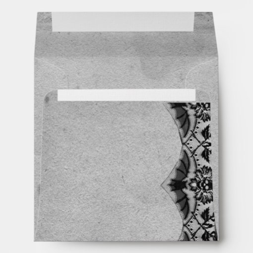 Elegant Gothic Lace Posh Wedding Envelope | Zazzle