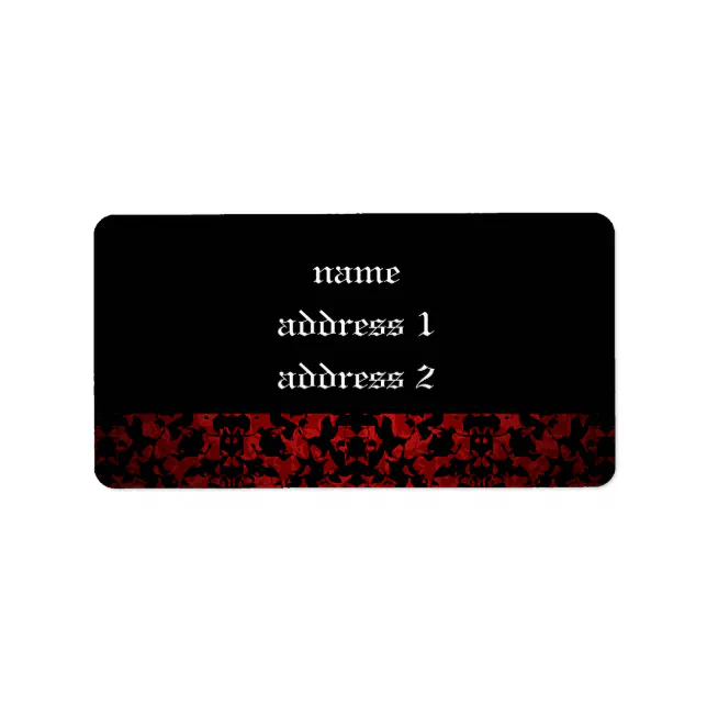 Elegant Gothic wedding address labels | Zazzle