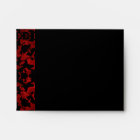 Gothic wedding dark red envelope | Zazzle.com