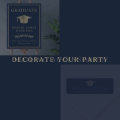 Elegant Grad Cap Blue Gold Graduation Party Paper Cups | Zazzle
