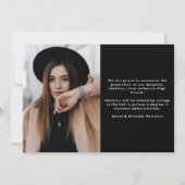 Elegant Graduate Photo Graduation Announcement | Zazzle