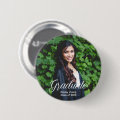 Elegant Graduate Photo Personalized Graduation Button | Zazzle