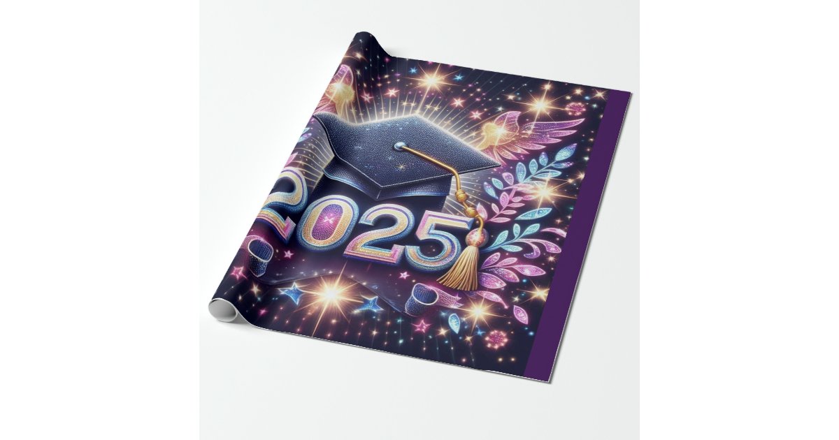 Elegant Graduation 2025 Wrapping Paper | Zazzle