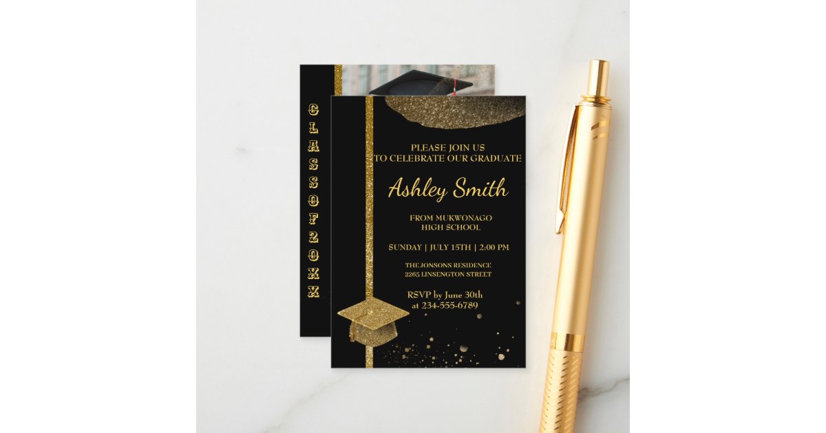 elegant Graduation Enclosure Card | Zazzle