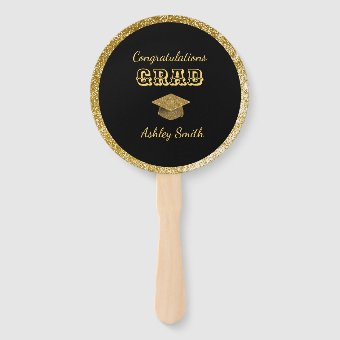 elegant Graduation Hand Fan | Zazzle